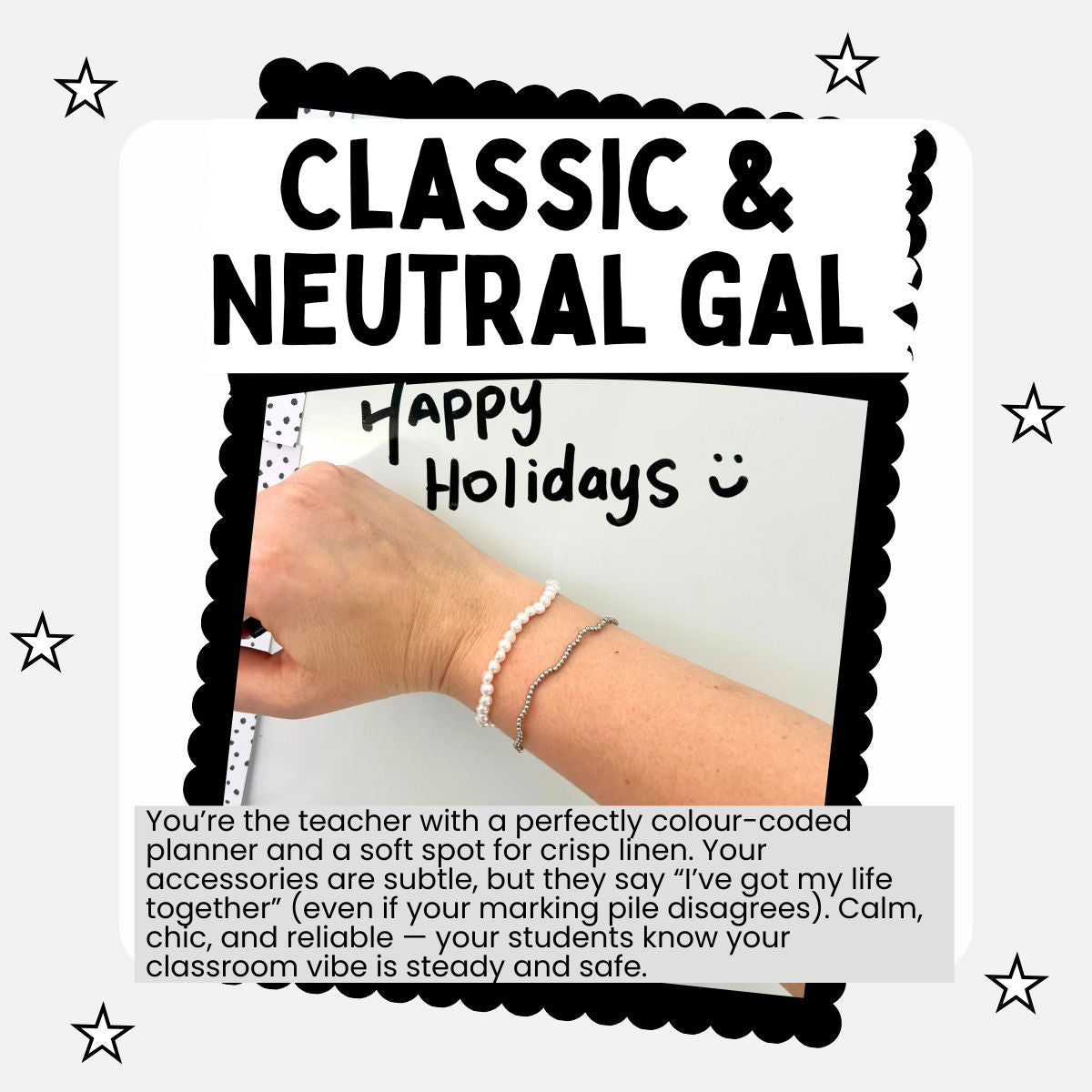 Classic & Neutral Teacher Accessories – Minimal Lanyards, Earrings ...